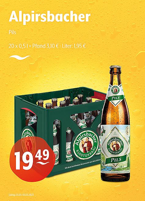 Alpirsbacher Pils | Getränke Hoffmann – Gute Momente. Gute Getränke.
