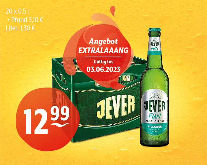 Jever Pilsener & Fun Alkoholfrei | Getränke Hoffmann – Gute Momente ...